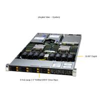 China Supermicro Hyper SuperServer AS-1126HS-TN 1U Rackmount Server with Dual AMD EPYC 9005/9004 Processors 24 DIMM Slots DDR5 and 8 Hot-swap NVMe/SATA Drive Bays for sale