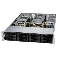 China Supermicro SuperServer SYS-621C-TN12R with 5th Gen Intel® Xeon®, Up to 6 GPUs, and 12 Hot-Swap Hybrid Drive Bays for sale