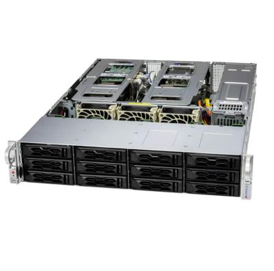 China Supermicro SuperServer SYS-621C-TN12R with 5th Gen Intel® Xeon®, Up to 6 GPUs, and 12 Hot-Swap Hybrid Drive Bays for sale