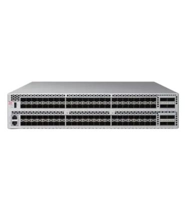 China Brocade G730 Fiber Switch with 128 64G Line Rate Ports, 8.192Tb/s Bandwidth, and Dual Hot-Swappable Power Supplies for sale