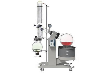 China 20L Motorized Lift Vacuum Rotary Evaporator R-1020 380V 6.3KW with Main Condenser for sale