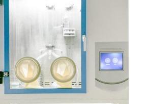China Double Pneumatic Contrast Sampling BFE Tester 28.3L/min Mask Particle Filtration Efficiency Tester YY0469 for sale