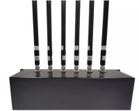 China 80W 8 Band Adjustable Mobile Phone Signal Jammer 30-100m Range 2G 3G 4G LTE Scrambler for sale