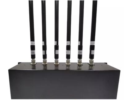 China 80W 8 Band Adjustable Mobile Phone Signal Jammer 30-100m Range 2G 3G 4G LTE Scrambler for sale