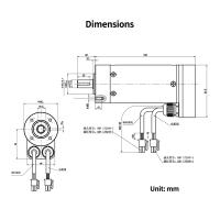China 59mm Flange 24V DC 100W Low‑Temperature Resistant Integrated Gear Servo Motor, 23Nm Max Torque, 2400‑Line Encoder, for Turnstile Speed Gate Barrier Gate for sale
