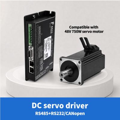 China 24-60V 12A DC Servo Drive 2500 Line Incremental Encoder RS232 RS485 CAN  Overload Applicable to AGV electric forklifts for sale