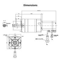China 48V 400W 3000rpm Permanent Magnet Synchronous Servo Motor for AGV and Small Forklift for sale
