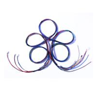 China Electric Fork Charging Plug Wiring Harness with Rubber Coated Custom Pin Power Cable for sale