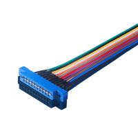 China PVC Customized IDC Connector 1.27mm 2.54mm Pitch Shielded 6 12 14 16 20 24 44 50 64 Pin Grey Rainbow Flat Ribbon Wire Harness for sale