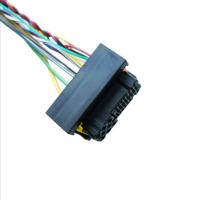 China PVC Customized IDC Connector 1.27mm 2.54mm Pitch Shielded 6 12 14 16 20 24 44 50 64 Pin Grey Rainbow Flat Ribbon Wire Harness for sale