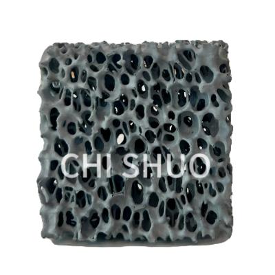 China 0.01mm Metal Filtration Sicilian Ceramic Foam Filter 30mm Customized Grey for sale