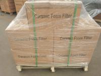 China 30mm Industrial Casting Ceramic Foam Filter for Investment Casting Tolerance 0.01mm for sale
