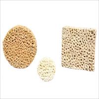 China 60 Customized Shape Ppi Zirconia Punching Ceramic Foam Filter Ceramic Plates for sale