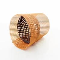 China Customize Length High Silica Fiberglass Mesh Filter Cap for Slag Stopper in Filtration for sale