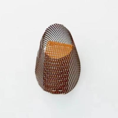 China Fibreglass Casting Strainer Woven Wire Mesh Filter Screen Cap with Customizable Length for sale