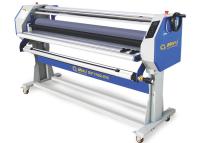 China Bubble Free Manual Laminators 64 Inches Semi Automatic Laminating Machine Silver / Black for sale