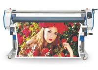 China Bubble Free Manual Laminators 64 Inches Semi Automatic Laminating Machine Silver / Black for sale