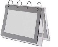 China Custom Clear Acrylic Calendar Display Stand Double Sided Picture Frame for sale