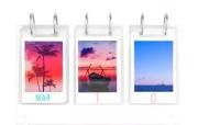China Custom Clear Acrylic Calendar Display Stand Double Sided Picture Frame for sale