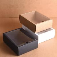 China Pantone PU Leather Box Sliding Kraft Drawer Gift Box Folding TUV for sale