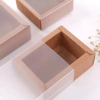 China Pantone PU Leather Box Sliding Kraft Drawer Gift Box Folding TUV for sale