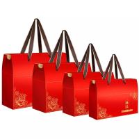 China Free Sample Cardboard Packing Boxes Elegant Carton Food Boxes With Handle for sale