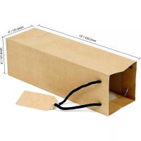 China Branded Cardboard Packing Boxes Liquor Whisky Wine Alcohol Bottle Gift Bag With Handles for sale