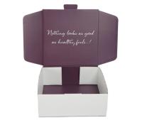 China Printed Brand Clothing Paper Gift Packaging Box , Corrugated Folding Shipping Mailer Boxes for sale