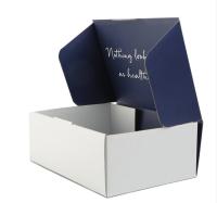 China Printed Brand Clothing Paper Gift Packaging Box , Corrugated Folding Shipping Mailer Boxes for sale