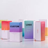 China Kraft Paper Cosmetic Packaging Box / Beautiful Skincare Packaging Box for sale