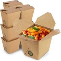 China Takeaway Customized Food Packaging Box / Kraft Paper Food Box ODM FSC for sale