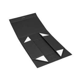 China Collapsible Clothes Packaging Box Debossing Kraft Paper Gift Box Handmade for sale