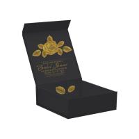 China Recyclable Magnetic Folding Gift Box Cardboard CMYK Apparel Gift Packaging Box for sale