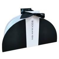 China Half Round Skincare Cosmetic Packaging Box Recycable With Ribbon Closure for sale