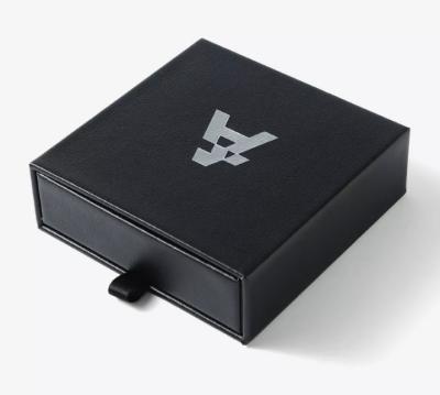 China PMC PU Leather Box paper Jewelry Box Packaging Debossing FSC for sale