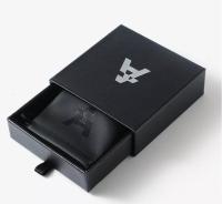 China PMC PU Leather Box paper Jewelry Box Packaging Debossing FSC for sale