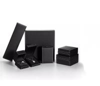 China Rectangular PU Leather Box Recyclable Necklace Box Packaging Embossing for sale