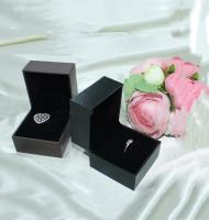 China Exquisite PU Leather Box Leatherette Jewelry Packing Box ISO9001 for sale