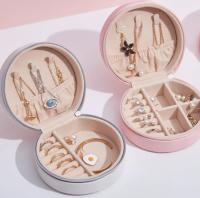 China OEM Velvet Jewelry Box Multifunction Small Earring Storage Box ISO9001 for sale