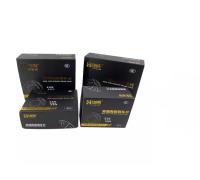 China Corrugated Cardboard Black Shipping Boxes Small Debossing ISO9001 for sale