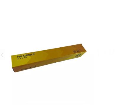 China Folding Compostable Packaging Boxes Corrugated Yellow Paper Box Embossing for sale