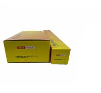 China Folding Compostable Packaging Boxes Corrugated Yellow Paper Box Embossing for sale
