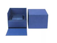 China Custom Square World Cover Mens Watch Jewelry Box With Pillow for sale