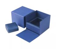 China Custom Square World Cover Mens Watch Jewelry Box With Pillow for sale