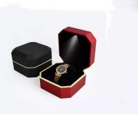 China OEM Octagon Wrist Watch Packaging Box Handmade Led Watch Box for sale