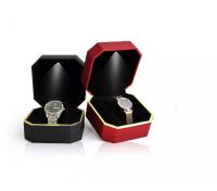 China OEM Octagon Wrist Watch Packaging Box Handmade Led Watch Box for sale