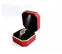 China OEM Octagon Wrist Watch Packaging Box Handmade Led Watch Box for sale