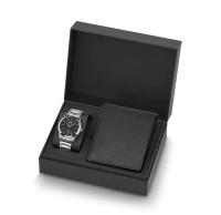 China Black Cardboard Watch Box Gift Packaging 2mm Thickness ISO9001:2008 for sale