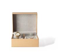 China Ruizhuo Wrist Watch Packaging Box High End Velvet 15*13*7.6cm for sale