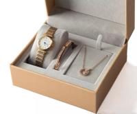 China Ruizhuo Wrist Watch Packaging Box High End Velvet 15*13*7.6cm for sale